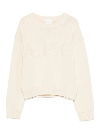 A.P.C. A. P.C. Pull Col Rond - Beige