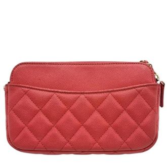 Chanel Pre-owned Matelasse Pouch - - Pre-owned - Damen - Rot - ONE SIZE