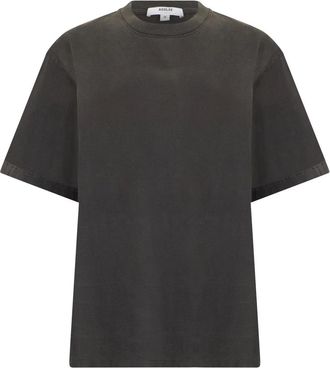 A Gold E Homme, Tops, Brun, Taille: M T-shirt Ras du Cou en Coton