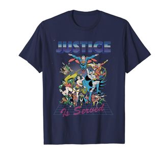 DC Comics DC Justice League Retro 80er Served T-Shirt