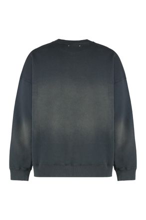 Golden Goose Mens Vintage Cotton Crew-Neck Sweatshirt Black Sweatshirts Sweater