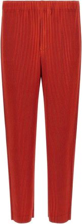 Homme Pliss&eacute; Issey Miyake Pantalons D&eacute;contract&eacute;s - Rouge