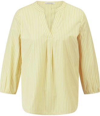 Peter Hahn Bluse Rundhals-Ausschnitt Peter Hahn gelb