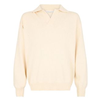 Roberto Collina Polo Kragen Pullover - - Knitwear - Herren - Beige - M