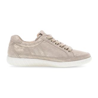 Gabor Silberne Schn&uuml;rsneaker - Damen - - Shoes - Damen - Grau - 37 EU