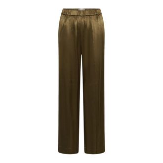 Soaked In Luxury Corinne Pantalon Large - Femme - Pantalons - Vert - Taille: 42 FR