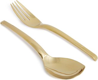 Sambonet Cuillère et Fourchette Servir cm 30 - Living Pvd Or 52750g44