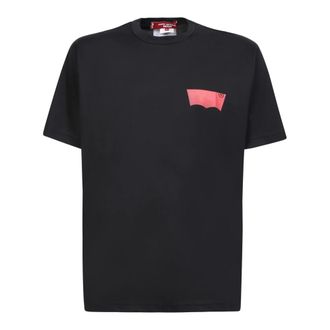 Junya Watanabe Homme, Tops, Noir, Taille: S T-shirt noir avec impression de logo