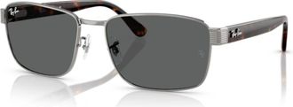 Ray-Ban unisex, Accessoires, Gris, Taille: ONE Size Lunettes de soleil carr&eacute;es