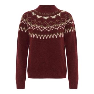 Cream CRCherrie Pullover - Femme - Pulls - Rouge - Taille: 46 FR