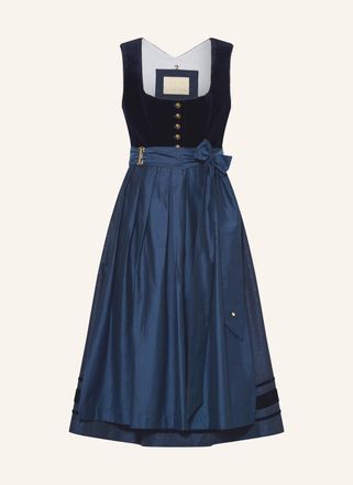 Alpenherz Alpenherz Samt-Dirndl Elle blau