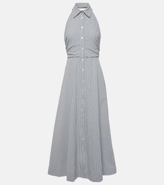 Veronica Beard Robe longue Mackey rayée en coton