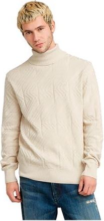 G-Star G-Star Homme Zig-zag structure turtle knit, Blanc (whitebait D25110-C259-1603), M