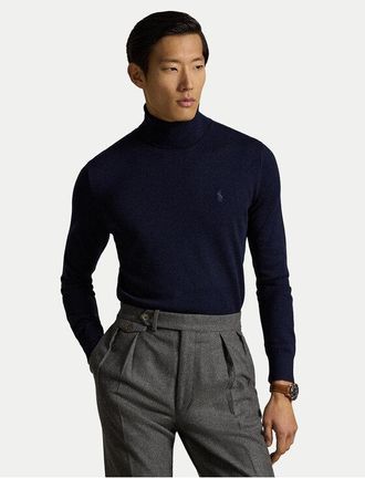 Polo Ralph Lauren Rollkragenpullover 710946145001 Dunkelblau Regular Fit