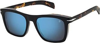 David Beckham Db 7000/s I62/MT BLK LTHAVANA Sunglasses Men Acetate, Standard, 51