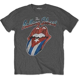 THE ROLLING STONES Rockoff Trade The Rolling Stones Rocks Off Cuba T-Shirt, Gris (Anthracite), L Homme