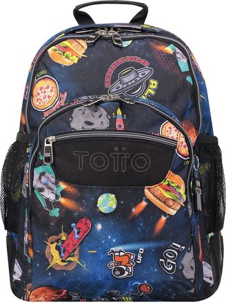 Totto Schulrucksack mit Fußball-Motiv, Unisex, Erwachsene, Einheitsgröße, bunt, Einheitsgröße