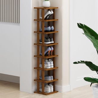 Generic Schmales Schuhregal aus Bambus, Platzsparendes DIY-Schuhregale for Den Boden, Schuhst&auml;nder for Eingangsbereich, Wohnzimmer, Schlafzimmer und Balkon