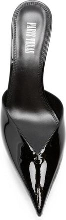 PARIS TEXAS Patent Leather Stiletto Mule - Black