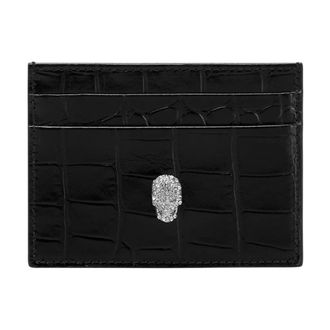 Philipp Plein Femme, Accessoires, Noir, Taille: ONE Size Cardholder Cocco Skull