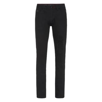 Philipp Plein Herren, Jeans, Schwarzk, W33Gr&ouml;&szlig;e