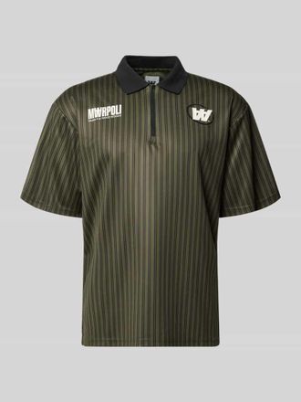Wood Wood Regular Fit Poloshirt mit Label-Print Modell Lama