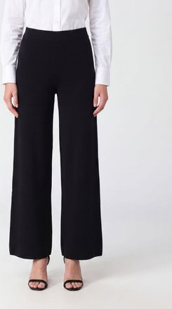 Parosh P. A.R. O.S. H. Weit geschnittene Strickhose aus Wolle und Kaschmir mit elastischem Bund