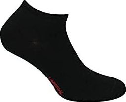 Labonal Socquette. Unie Jersey Bambou, Viscose. Noir. 42/43 FABRIQUE EN FRANCE - HOMME. (1 paire)