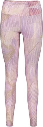 Fila Femme, Pantalons, Violet, Taille: 36 FR Leggings violets avec impression r&eacute;fl&eacute;chissante