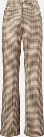 Acne Studios Pantalon ample Poltana à carreaux