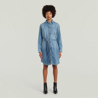 G-Star Midikleid Shirt Dress Belt ls wmn