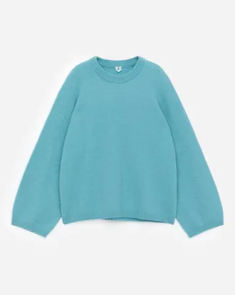 Arket Pullover Aus Alpakawolle Und Wolle -T&uuml;rkis