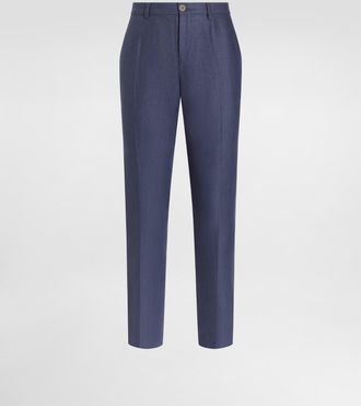 Dolce & Gabbana Hose Aus Leinen - Mann Hosen Und Shorts Blau 52