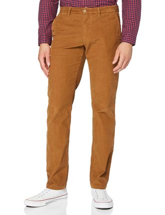 Tommy Hilfiger Herren Denton Chino GMD Cord Hose, Highland Khaki, 28W / 36L