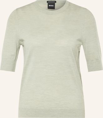 HUGO BOSS Strickshirt Farbella gruen
