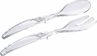 Emsa 504638 Salatbesteck, 2-teilig, Kunststoff, Länge 30 cm, Transparent, Vienna