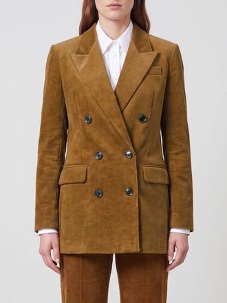 Isabel Marant Blazer crois&eacute; en velours avec revers en pointe