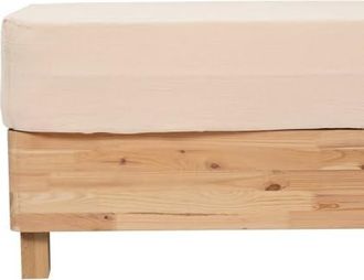 Atmosphera Atmosphera - Drap Housse Flora Gaze de Coton Lin 140x190cm