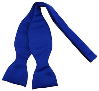 TigerTie soi-même nouer - N ud papillon en bleu royal bleu clair unicolor + boîte