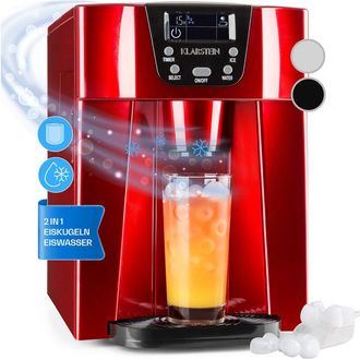 Klarstein Klarstein - Ice Volcano 2GR Machine &agrave; gla&ccedil;ons 2 Ltr led 12kg/24h - rouge