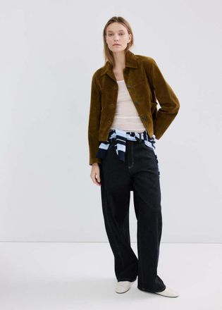 Mango Jean balloon taille basse bleu - Femme - 32 - MANGO