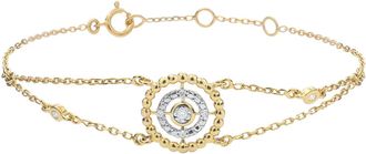 Edenly Armband Fleur de Sel - Kranz - Gelbgold und Diamanten