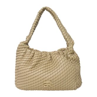 Ermanno Scervino Femme, Sacs, Beige, Taille: ONE Size Sac à main en similicuir avec logo frontal