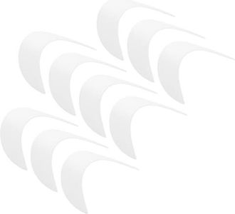 BESTONZON Lot de 10 Inserts en Plastique Blanc 154 X 52 CM pour Bord de Casquette Gar&ccedil;on et Filles Doublure de Visi&egrave;re de Casquette de Baseball Fa&ccedil;onneur L&eacute;ger 