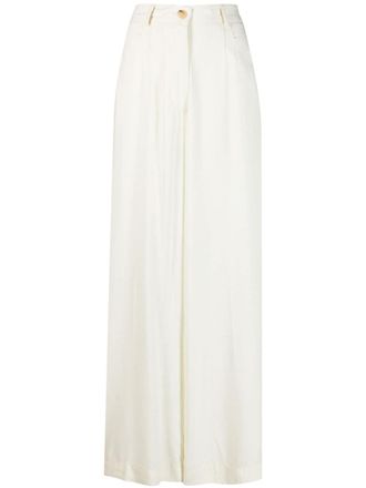 Forte_Forte pantalon ample à taille haute - Tons neutres