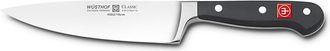 W&uuml;sthof W&uuml;sthof Kochmesser, Classic (4582-7/16), 16 cm Klingenl&auml;nge, geschmiedet, rostfreier Edelstahl, breites und sehr scharfes K&uuml;chenmesser, Schwarz
