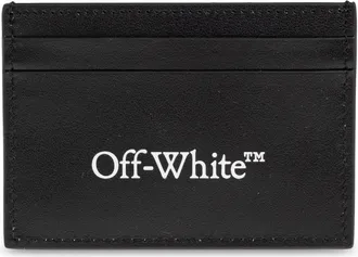 Off-white Homme, Accessoires, Noir, Taille: ONE Size Porte-cartes en cuir avec logo