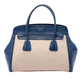 Prada Pre-owned Vintage Satchel - - Pre-owned - Damen - Blau - ONE SIZE