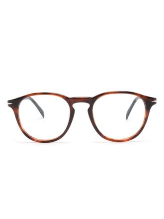 Eyewear by David Beckham Sonnenbrille mit rundem Gestell - Braun