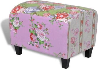 vidaXL Fußhocker Schemel Hocker Polsterhocker Bunt patchwork vidaXL